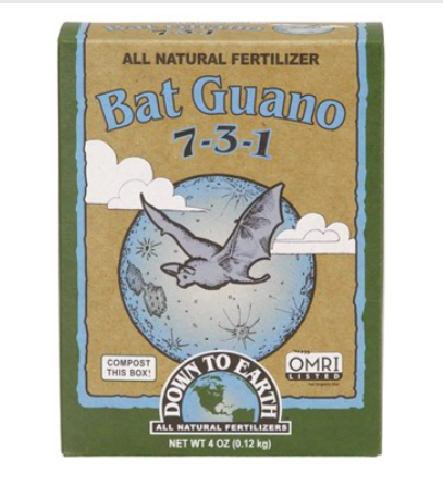 DTE Bat Guano 7-3-1 .25lb MINI – Mother Earth Gardens